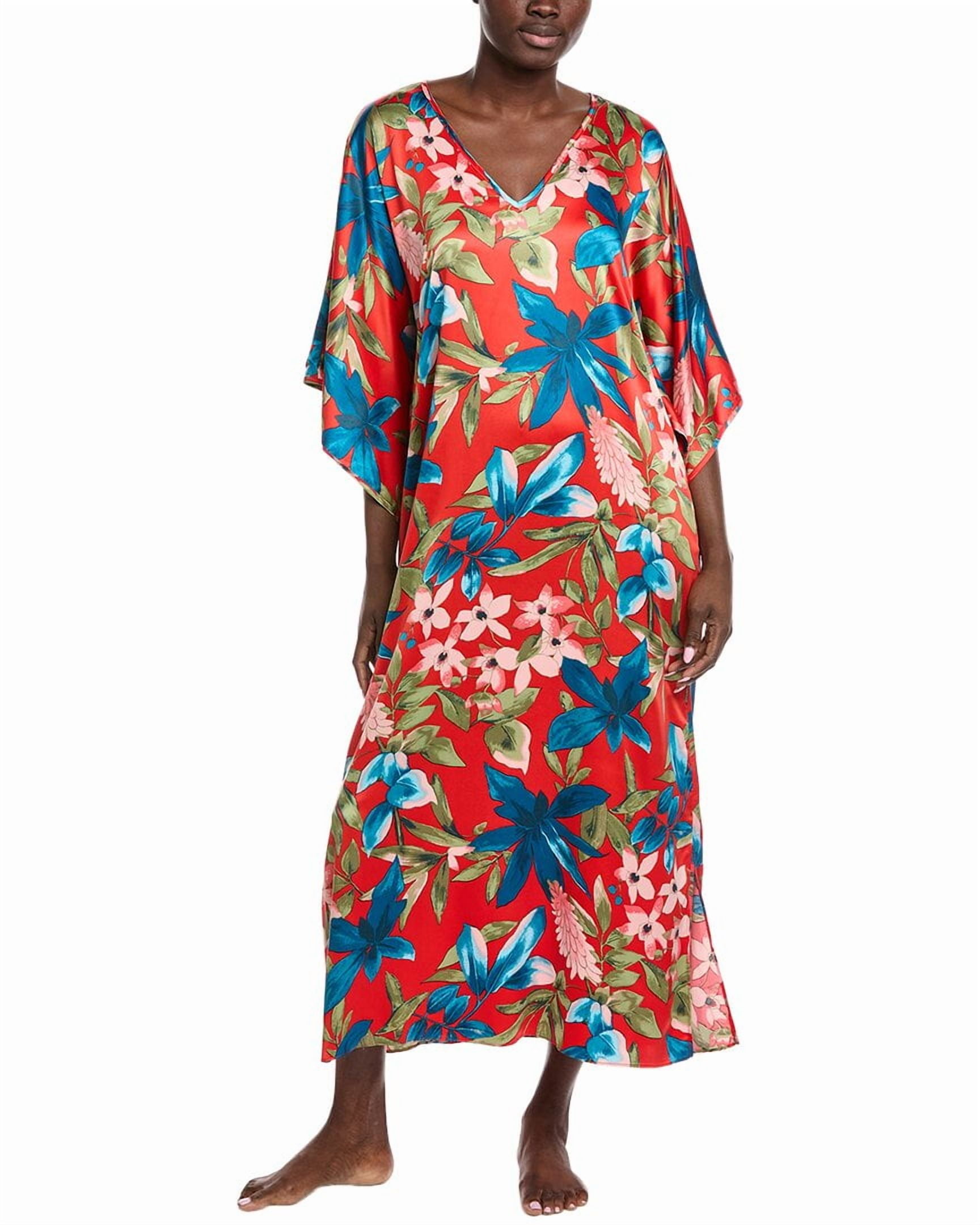 N Natori womens Tropical Breeze Caftan, XL, Red - Walmart.com