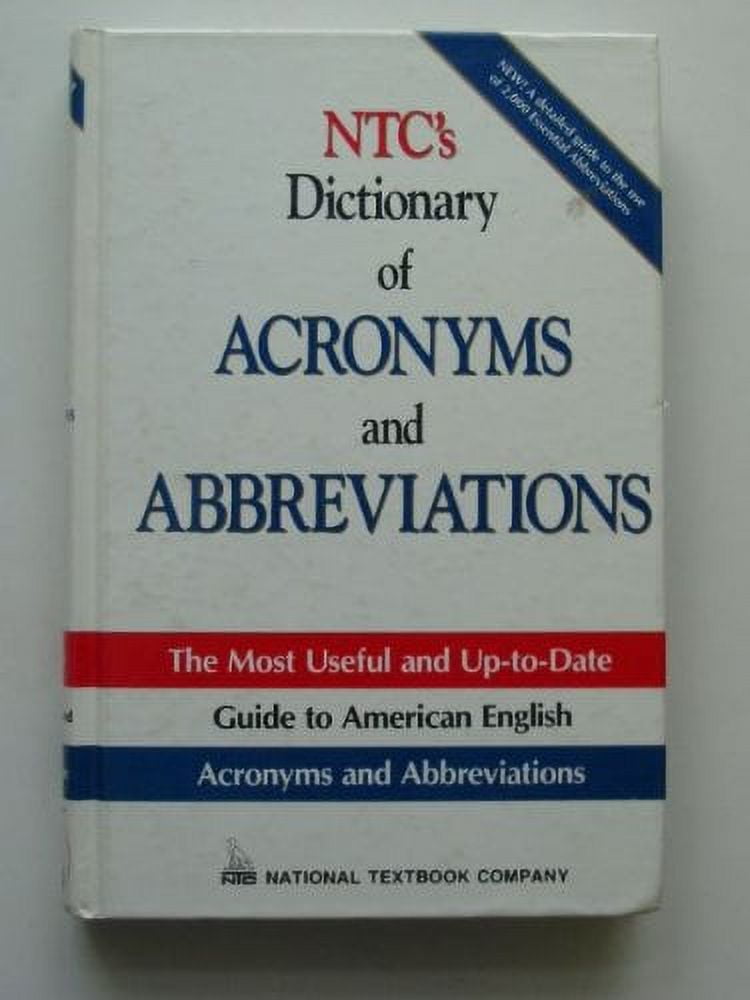 Pre-Owned N.T.C.'s Dictionary of Acronyms and Abbreviations (National ...