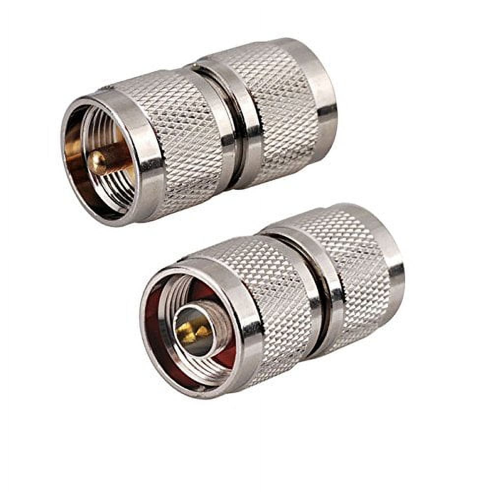 N-Type Male Plug to PL259 UHF Male Plug RF Adapter Barrel Connector ...