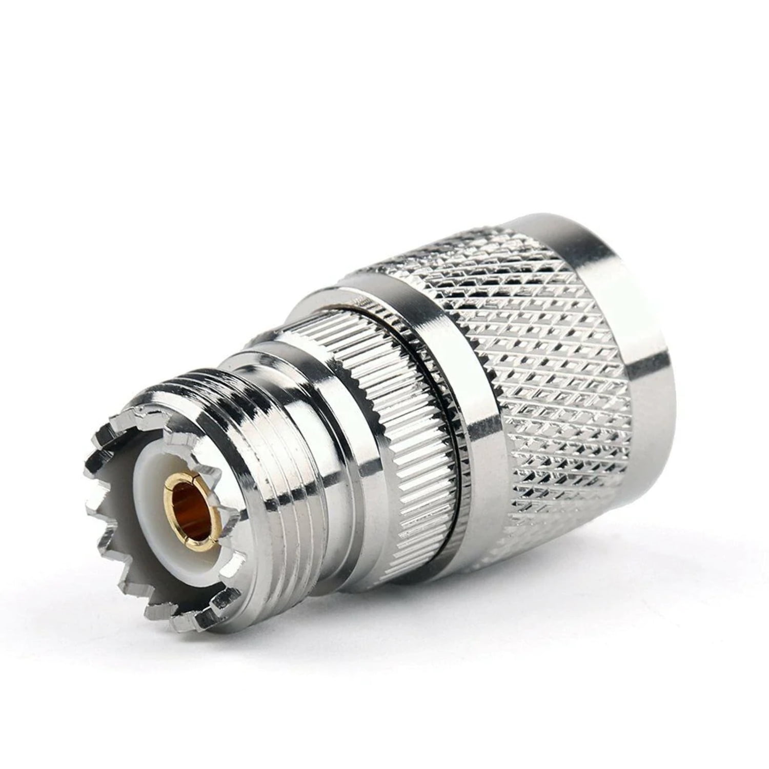 N-Type Male Plug to SO-239 (PL-259 Female) Jack RF Adapter Barrel ...
