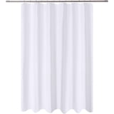 N&Y HOME Luxury White Polyester Shower Liner, 84" x 72" Machine ...