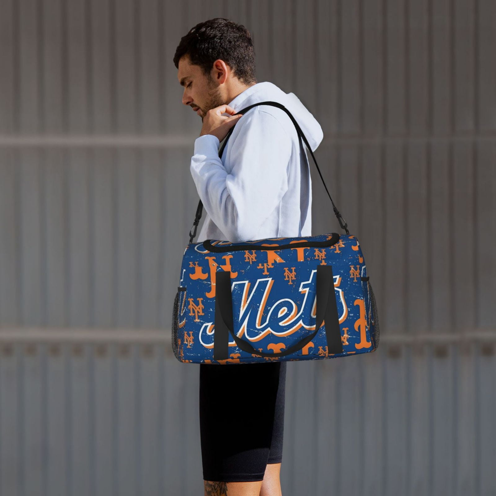 N_Y_Mets Customized Travel Bag Baseball Team Fans Hand-Held Crossbody ...