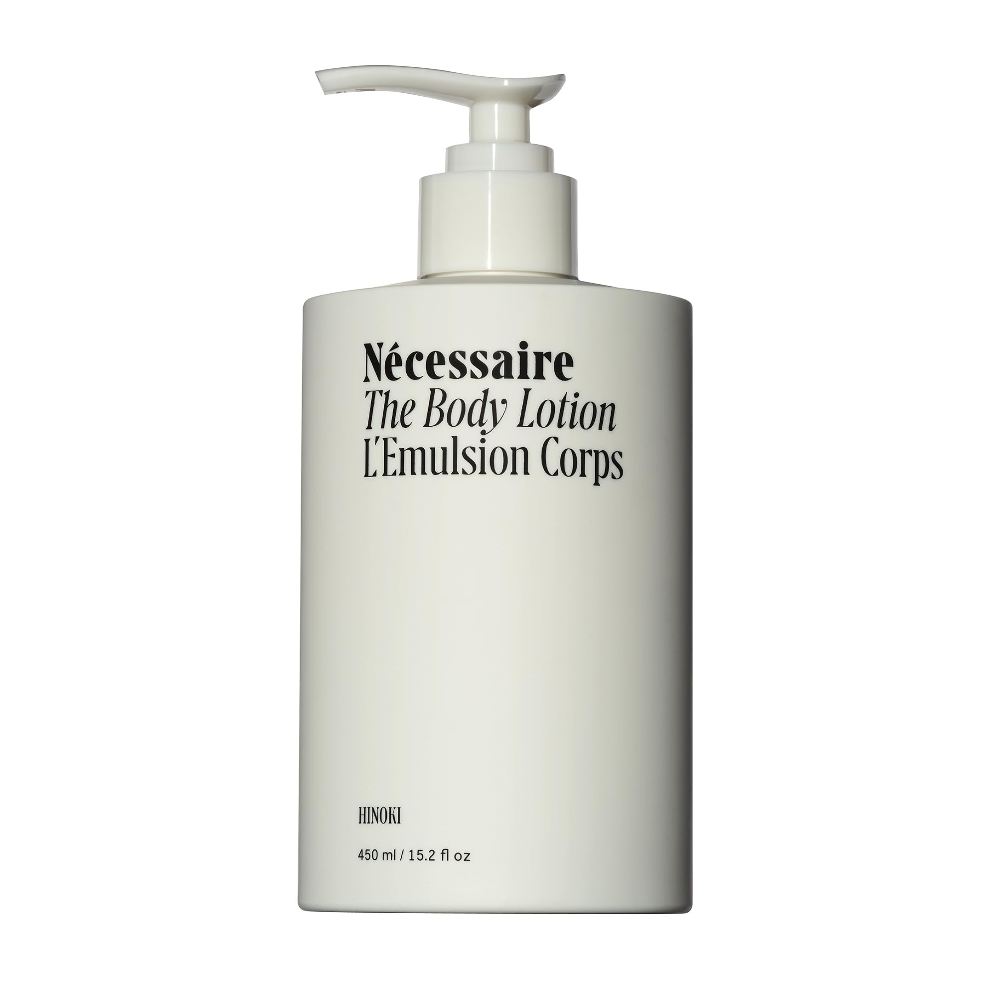 Nécessaire The Body Lotion with Pump. Hinoki. Multi-Peptide Firming Lotion to Moisturize, Firm ...