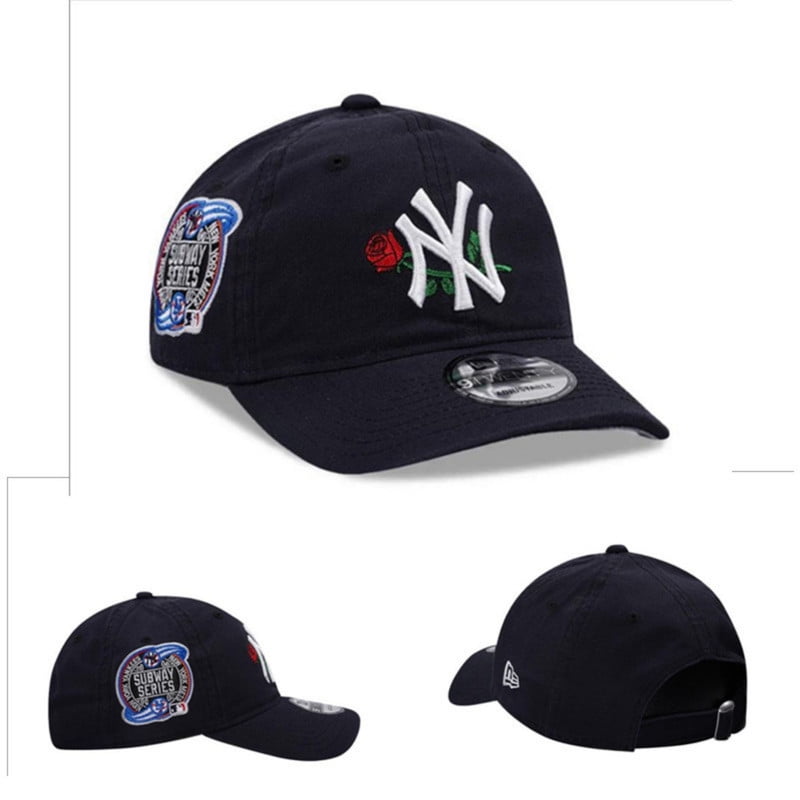N_ew _ York Yankees men's Navy Blue Spike Rose baseball cap Adjustable ...