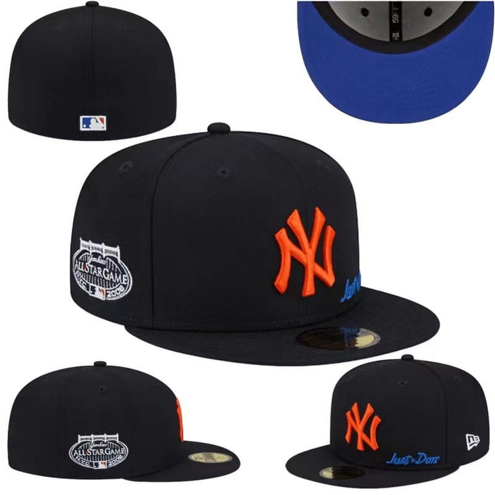 N_ ew York-Yankees men's black fitted baseball cap - Walmart.com