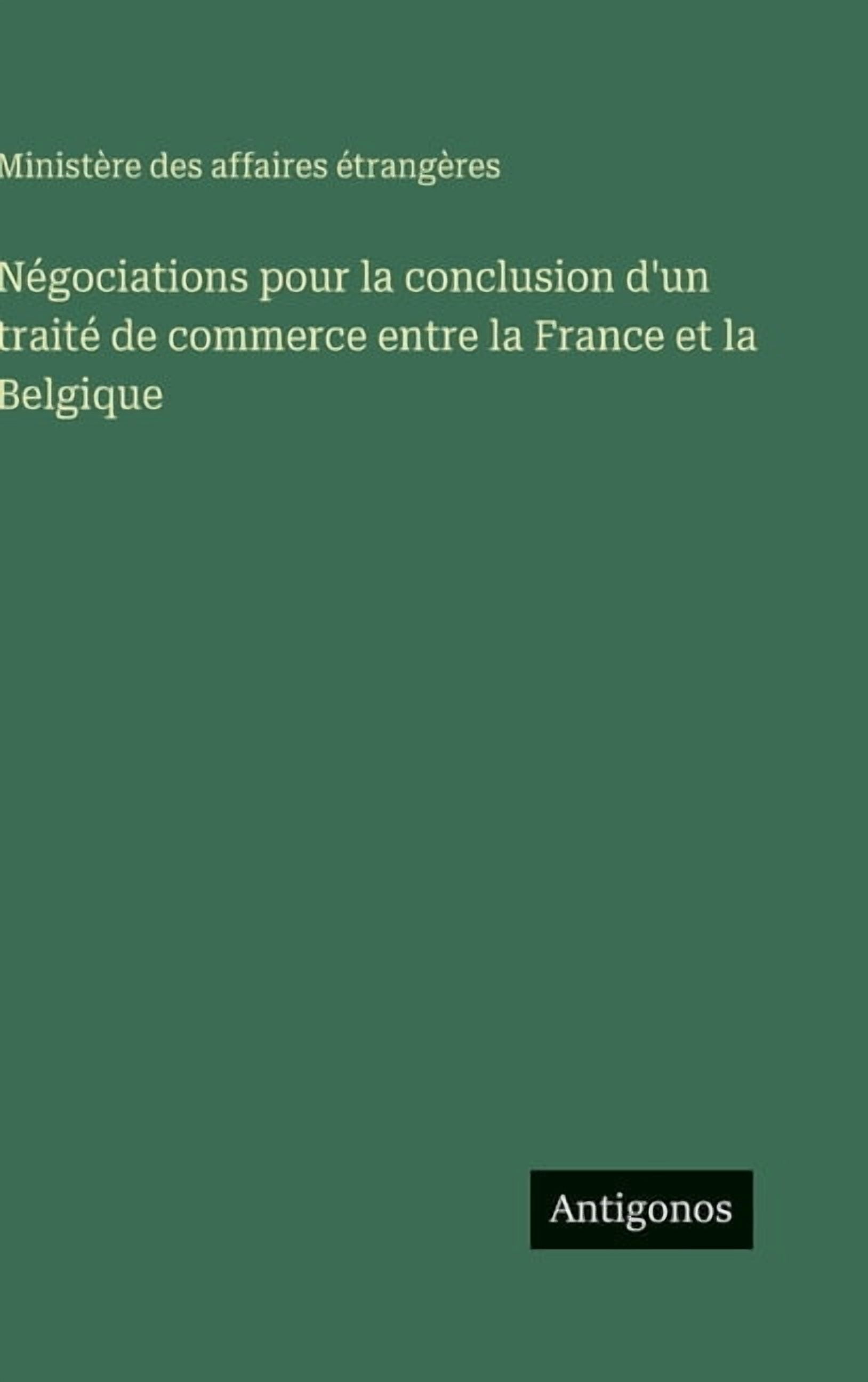 NÃ©gociations pour la conclusion d'un traitÃ© de commerce entre la ...