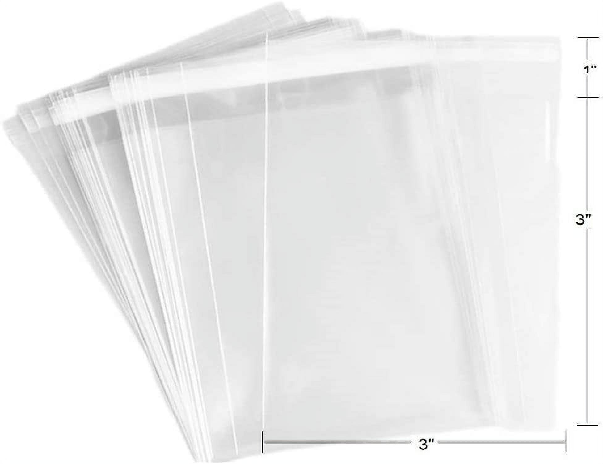 N'ice Packaging Cellophane Flat Bags 3" x 3" Clear Good for Cookie ...