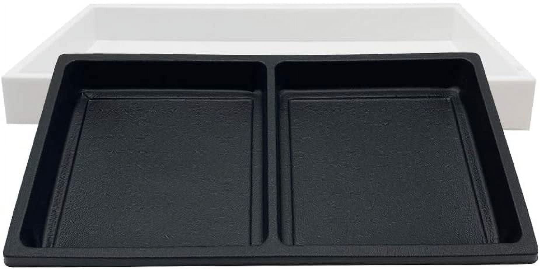 N'icePackaging 1 Qty - White Plastic Storage Display Tray w/ 2 ...