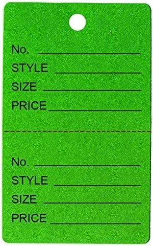 N'icePackaging - 1000 Qty Unstrung Colored Price/Receipt Tags w/Easy ...