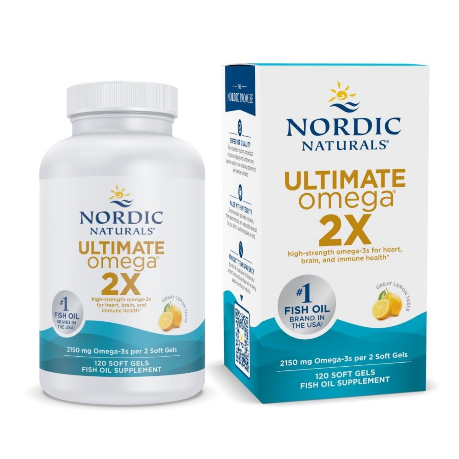 N-ordic N-aturals Ultimate Omega 2X – High-Potency Omega-3 Fish Oil ...
