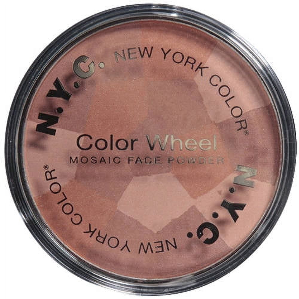 N.y.c. new york color color wheel mosaic face powder, 727a mocha glow ...
