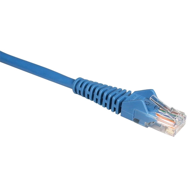 N001-025-BL CAT-5E Snagless Molded Patch Cable (25ft) - Walmart.com