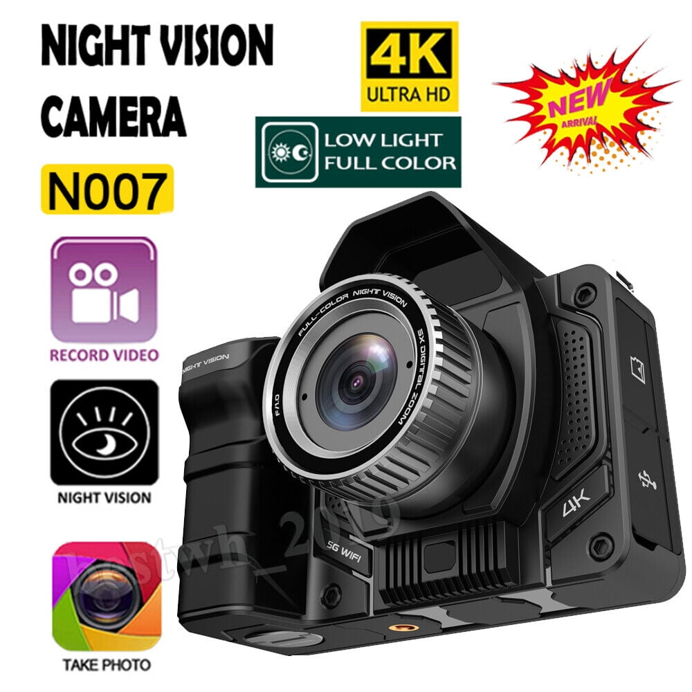 N007 Digital Camera 4K Night Vision Camera, 10W 10X Digital Zoom Full ...