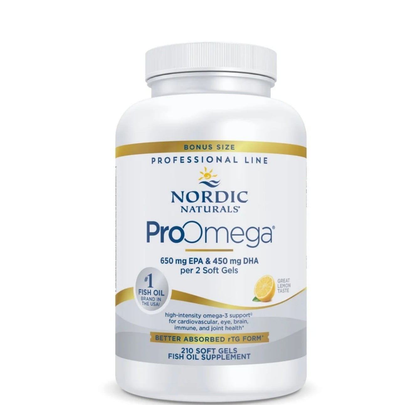N0RDIC Naturals ProOmega Lemon Burst | 210 High-Potency Softgels ...