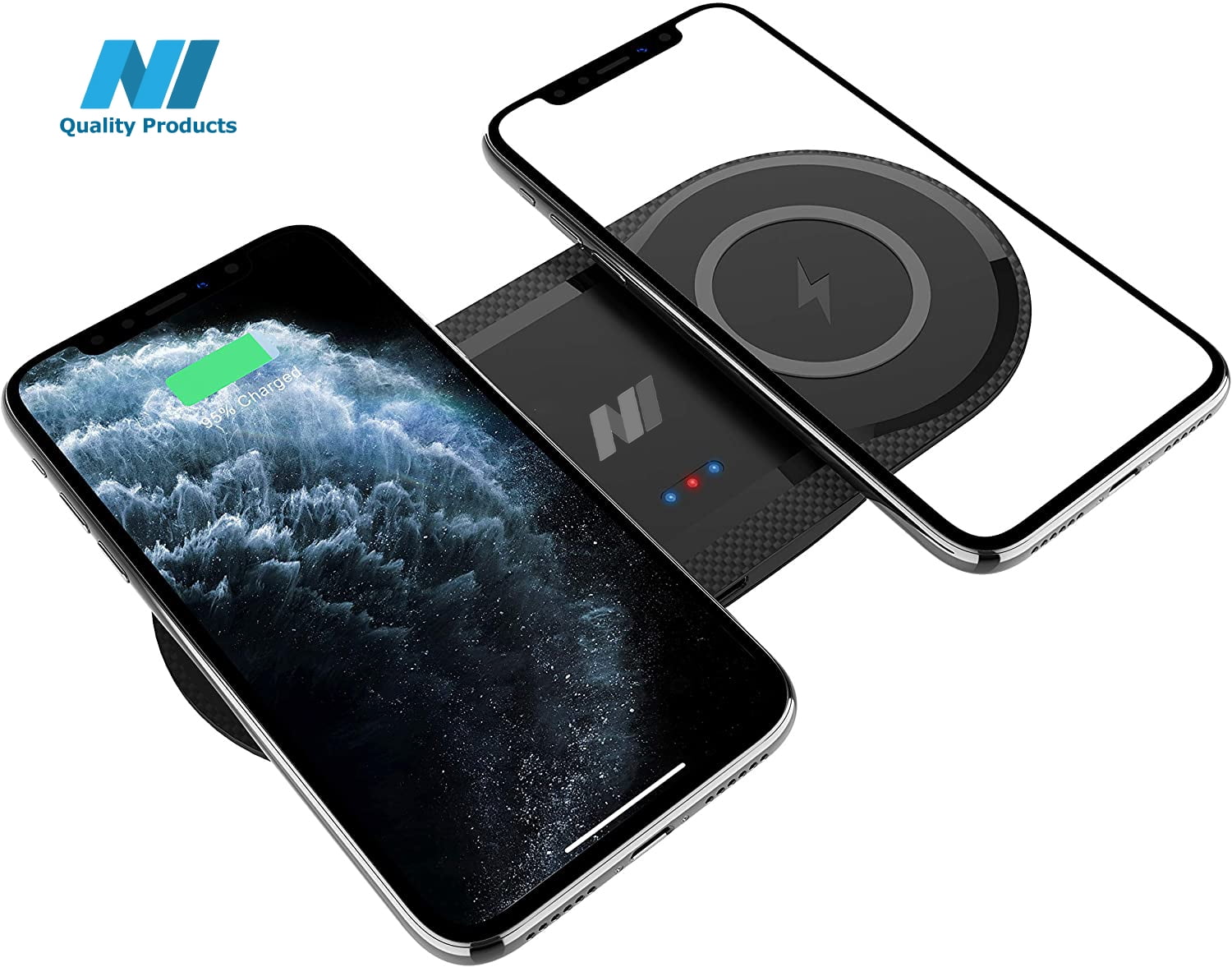 N1 Dual Wireless Charger Pad, 10W Max 2 in 1 Wireless Charging - New ...
