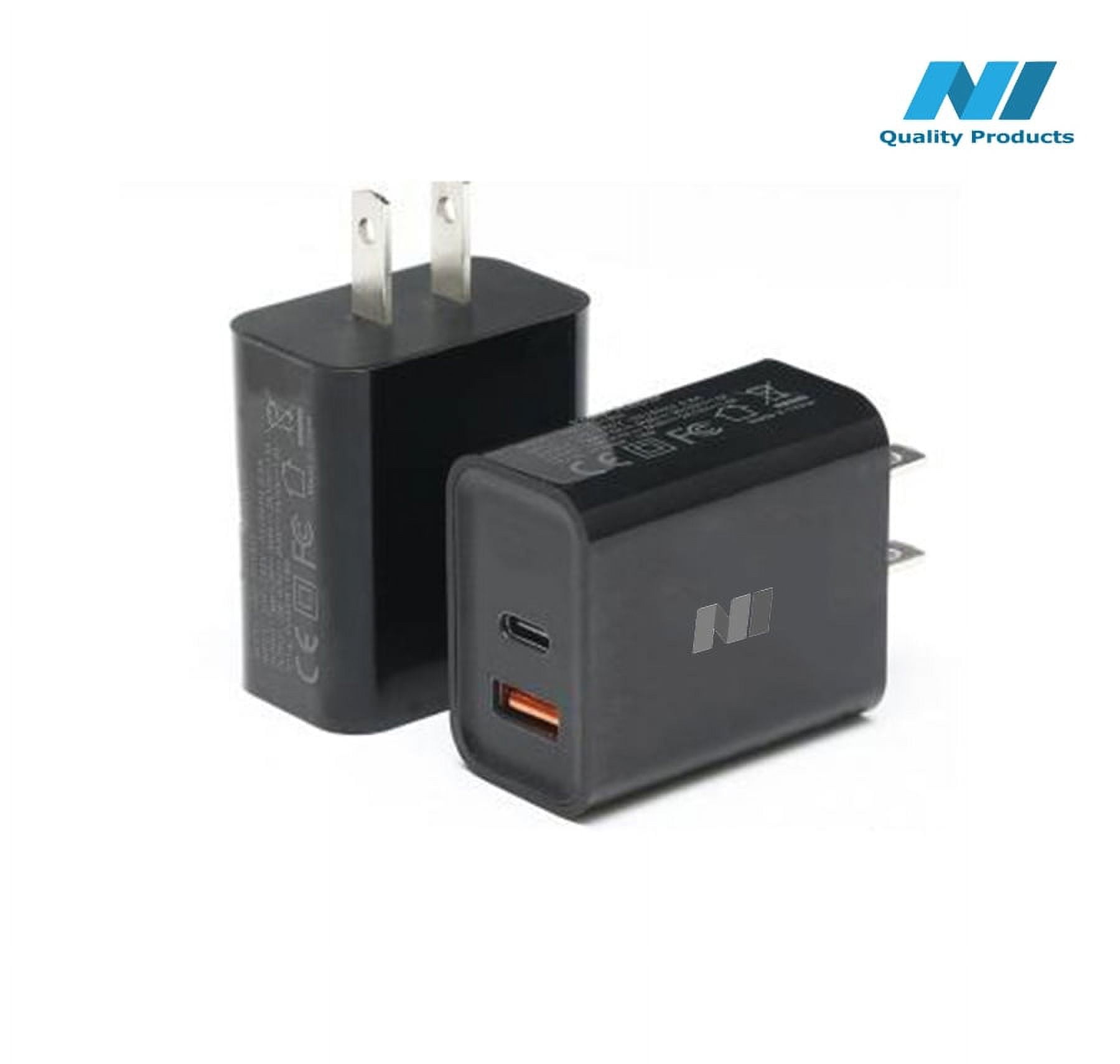 N1- PD 3.0 Fast Charger 18W 2-Port USB C Charger, Universal Fast ...