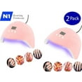 N1- Professional UV Lamp Gel Nail Dryer, 54W UV LED Light Nail Polish Curing with Automatic ...
