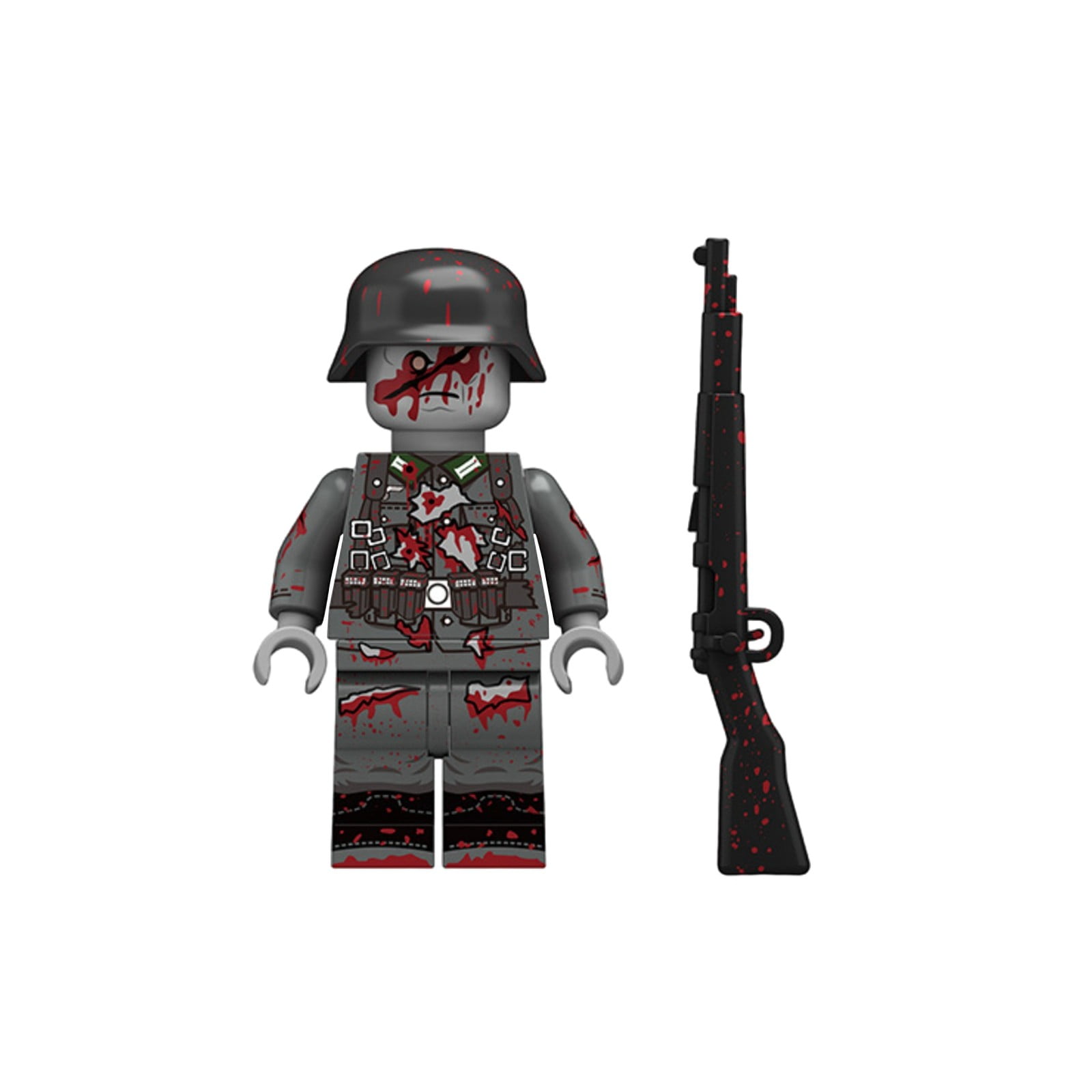 N110 Wehrmacht Zombie Minifigure,2-inch Zombie Minifigure,Mini Zombie ...