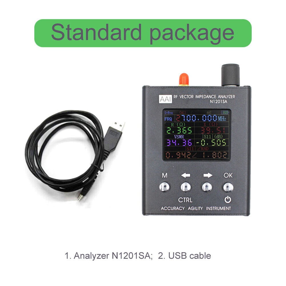 N1201SA UV RF Vector Impedance ANT SWR Antenna Analyzer Meter Tester ...