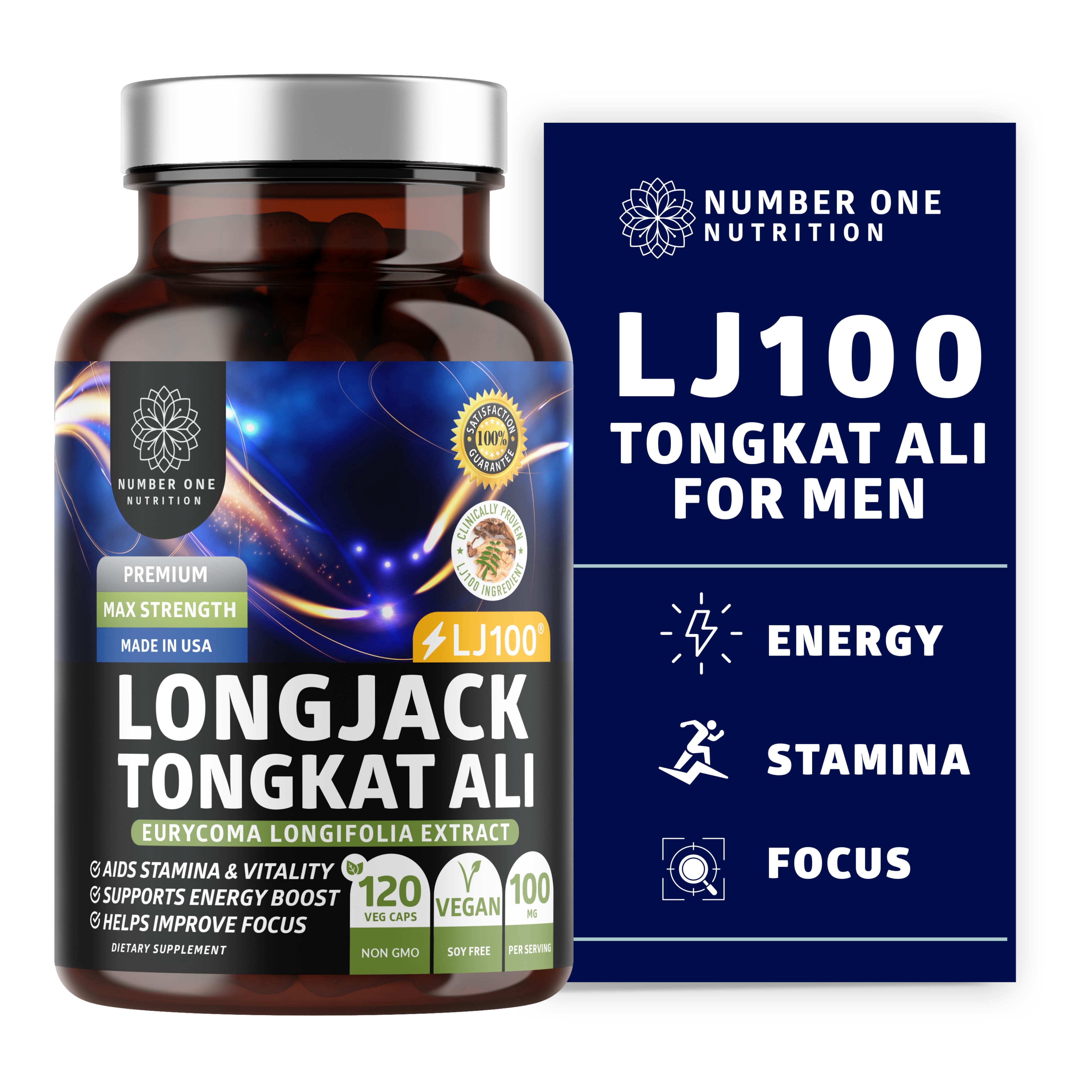 N1N Longjack Tongkat Ali LJ100, 60 Caps - Walmart.com