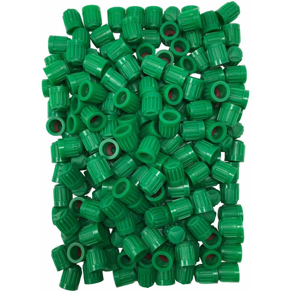 N2 Nitrogen Green Plastic Tire Wheel Valve Stem Caps & Seal TPMS ...
