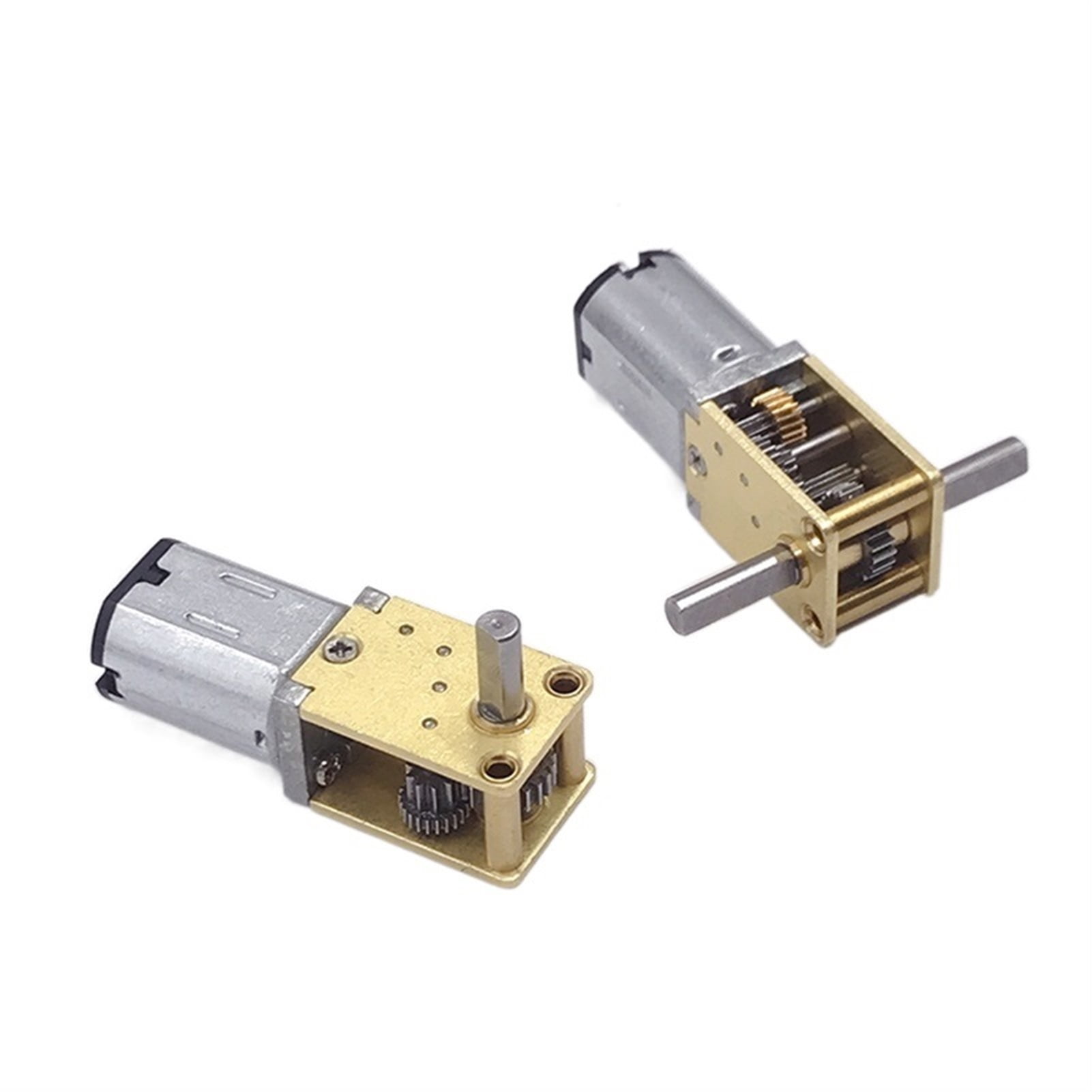 N20 Full Metal Gear Box Motor Singal/ Dual Shaft DC 3V 6V 12V 4RPM ...