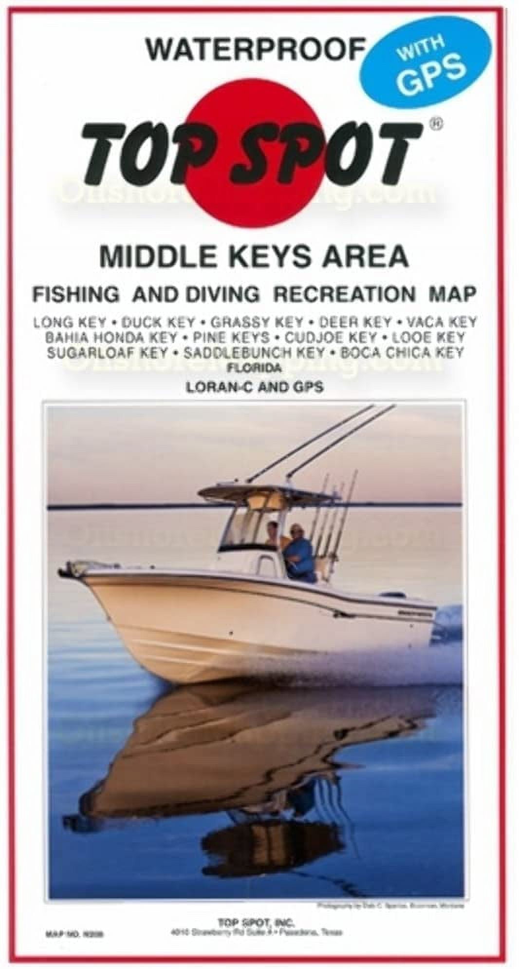 N208 Map- Middle Key Long Key To Boca Chica Key LORAN-C & GPS - Walmart.com