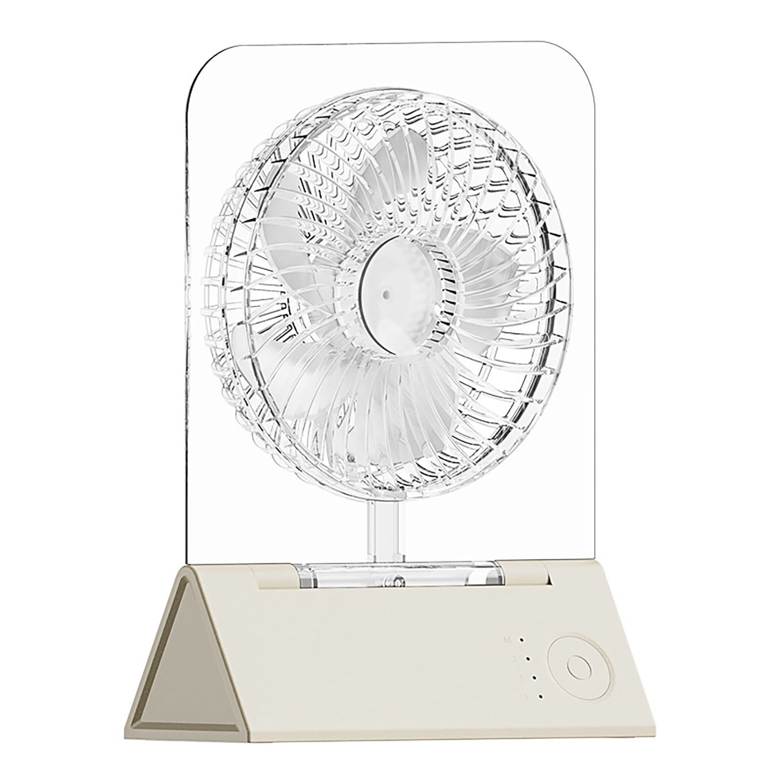 N22 Portable Foldable Transparent Desk Fan USB Powered 3 Speeds ...