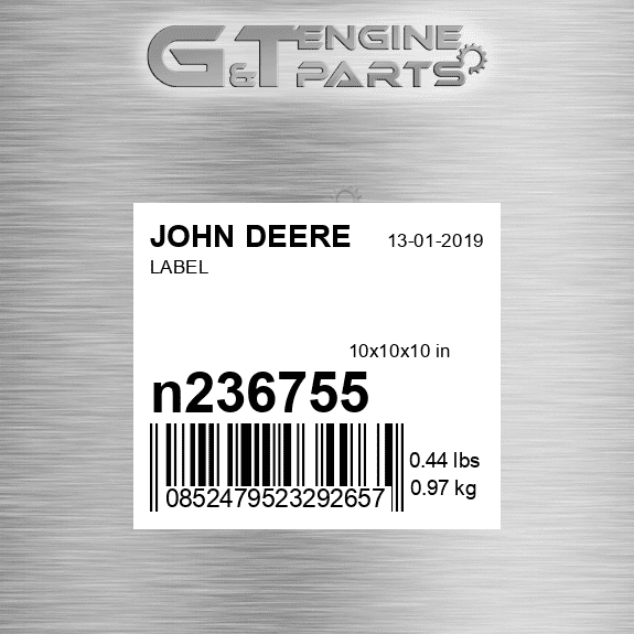 N236755 LABEL fits JOHN DEERE (New OEM) - Walmart.com