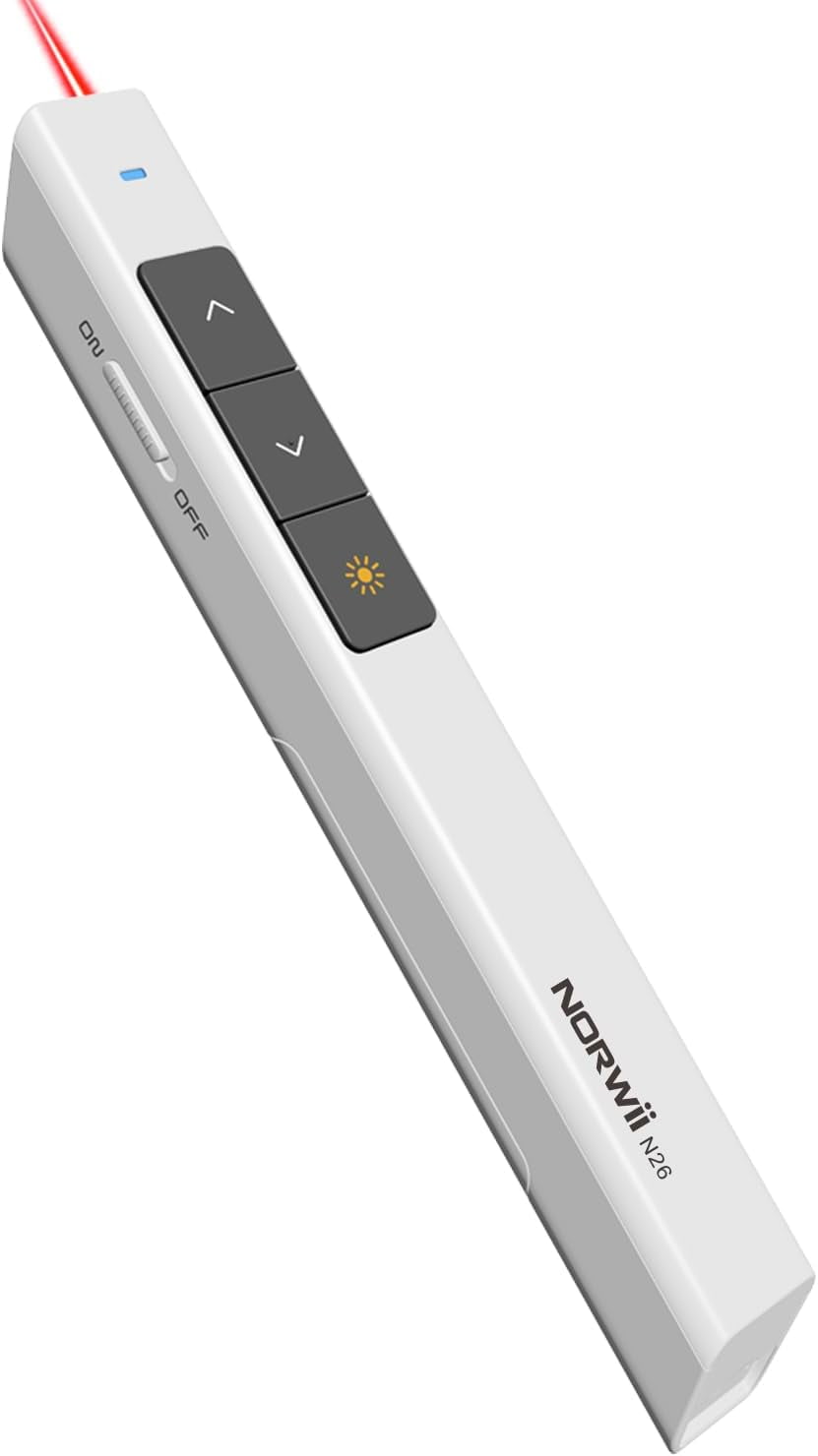 N26 Wireless Presentation Clicker, Presentation Remote, PowerPoint ...