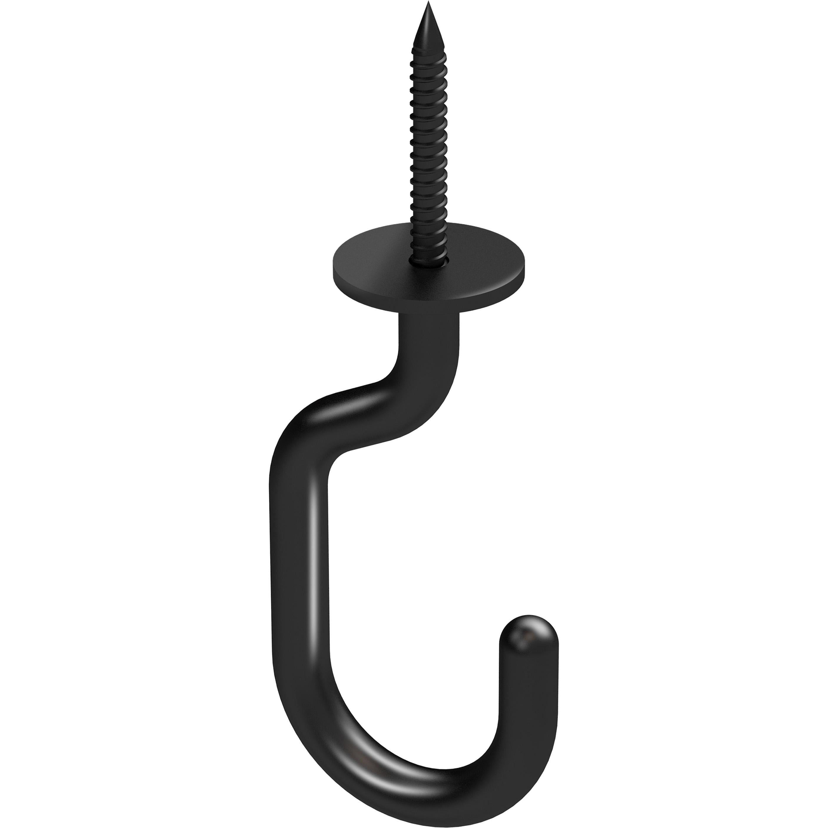 N275-525 - V2682 - 3-11/32-in Modern Ceiling Hook in Black - Walmart.com