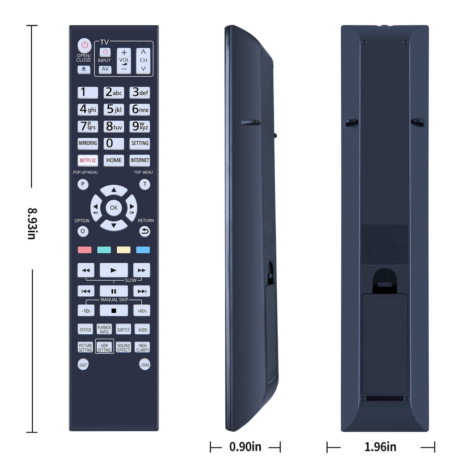 N2QAYA000172 Remote Control For Panasonic DVD Player DPUB9000GN DP ...