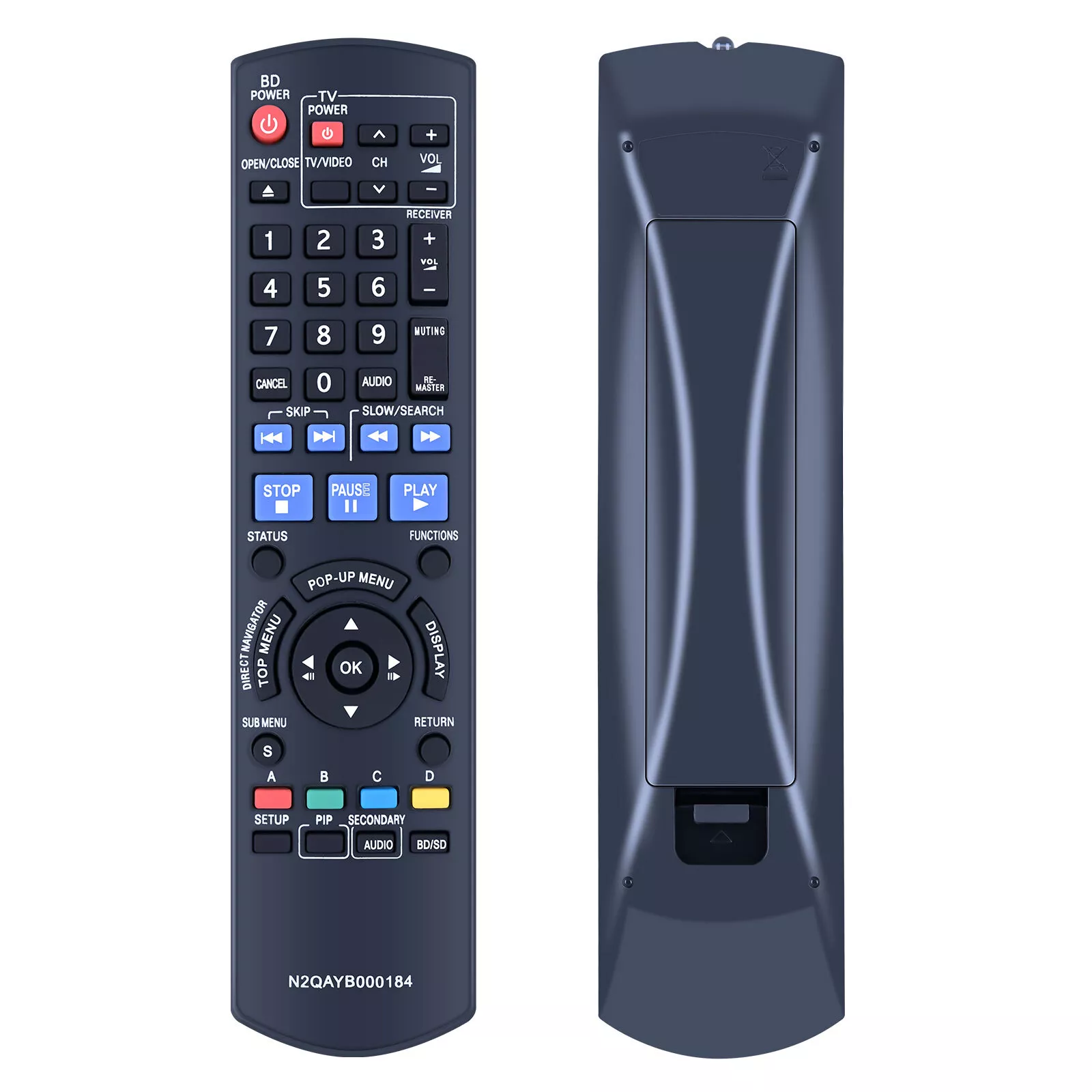 N2QAYB000184 Replacement Remote Control For Panasonic Blu-ray Disc ...