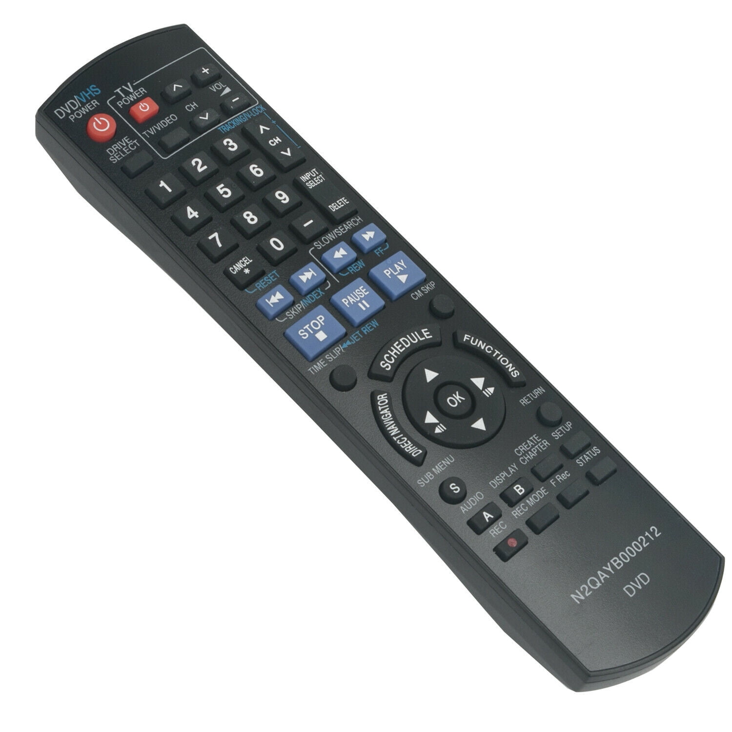 N2QAYB000212 Replace Remote for Panasonic DVD VCR DMR-EA38V DMR-EA38 ...