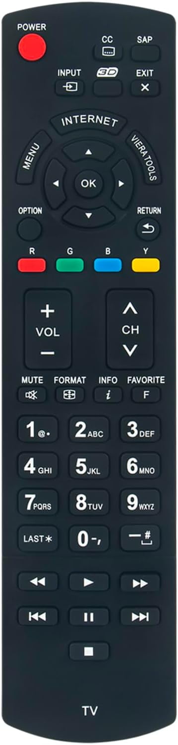 N2QAYB000704 Replace Infrared Remote Control Fit for Panasonic Plasma ...