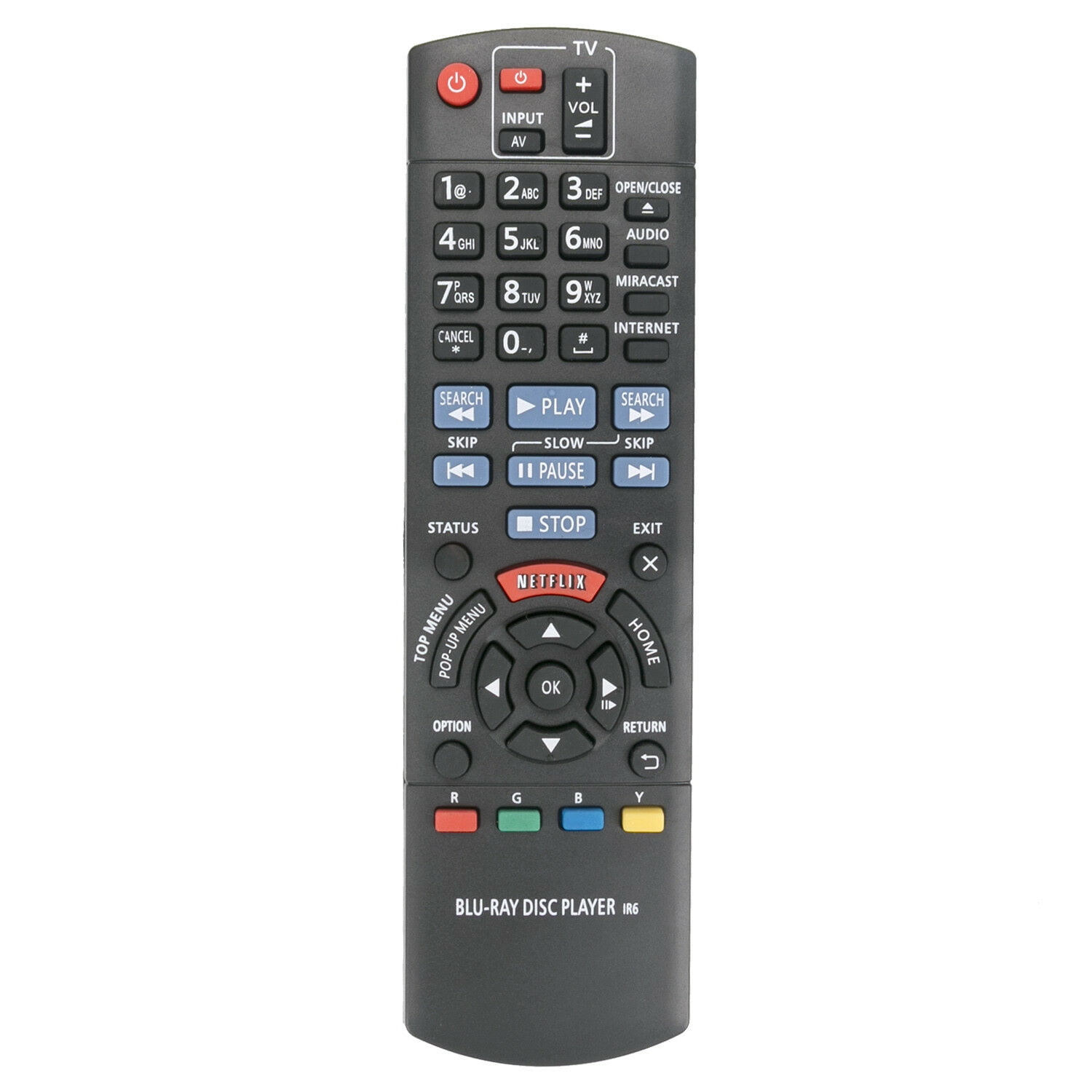 N2QAYB000874 New IR Remote for Panasonic Blu-ray Disc Player DMP-BDT330 DMP-BDT230 Remote ...