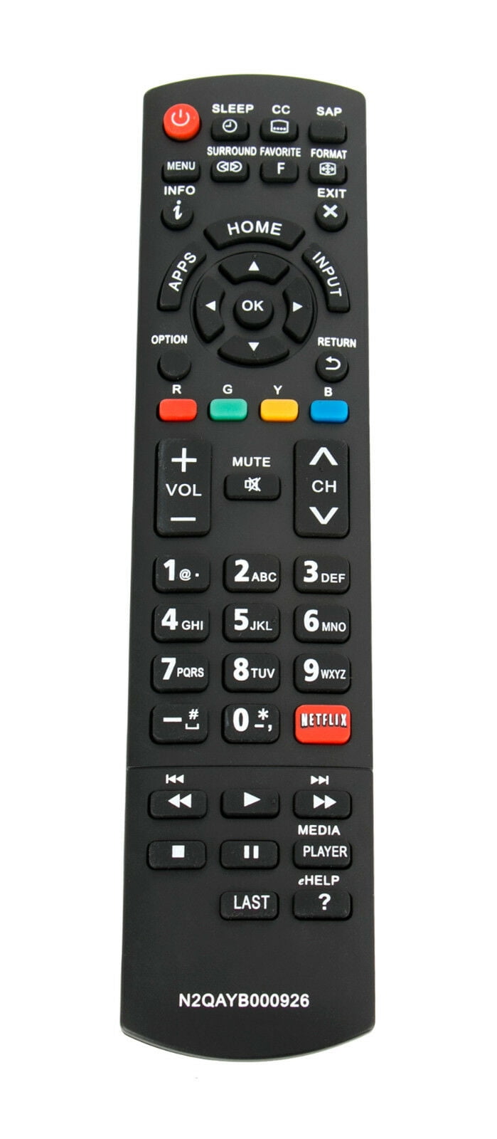 N2QAYB000926 Remote Control for Panasonic TV TC-L50E60 TC-42AS630U TC ...