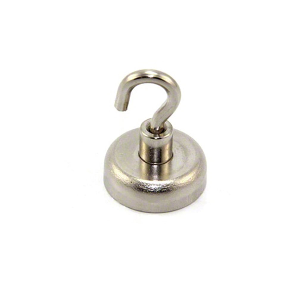 N42 Neodymium Clamping Magnet with M5 Hook - 25mm dia - 44.1lbs Pull ...