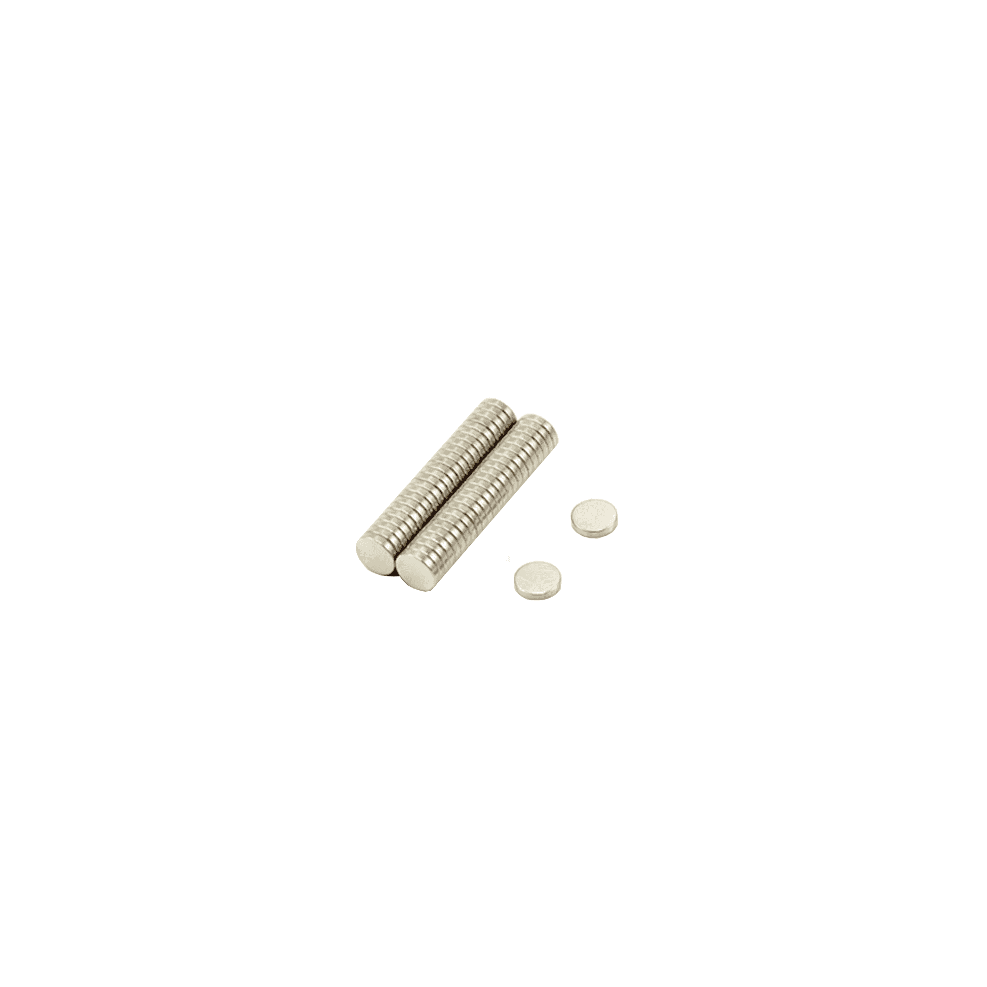 N42 Neodymium Disc Magnet - 5mm dia x 1mm thick - 0.66lbs Pull (Pack of ...