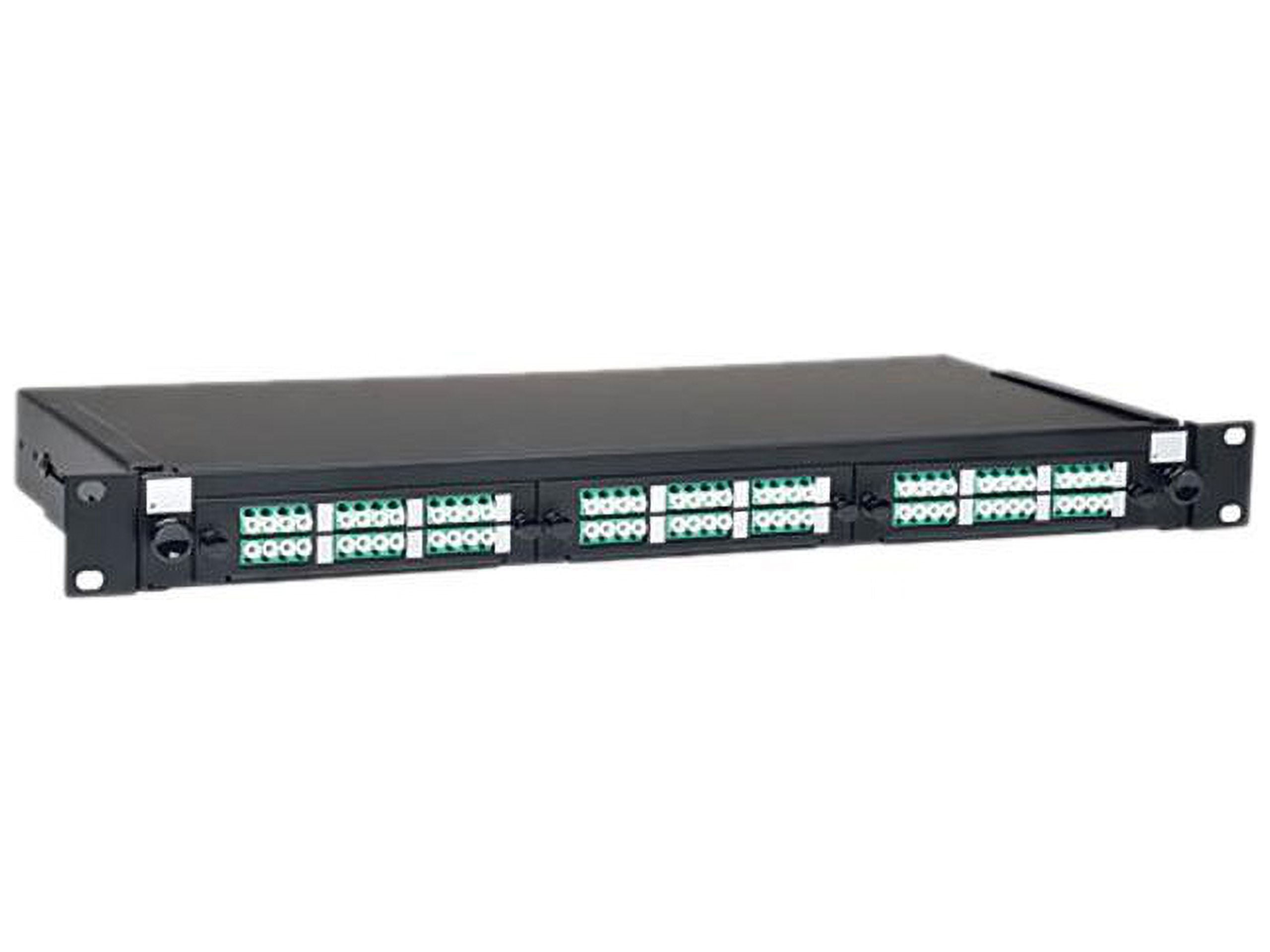 36-PORT LC/LC RACKMOUNT FIBER ENCLOSURE FEED THRU PATCH PANEL 1U ...