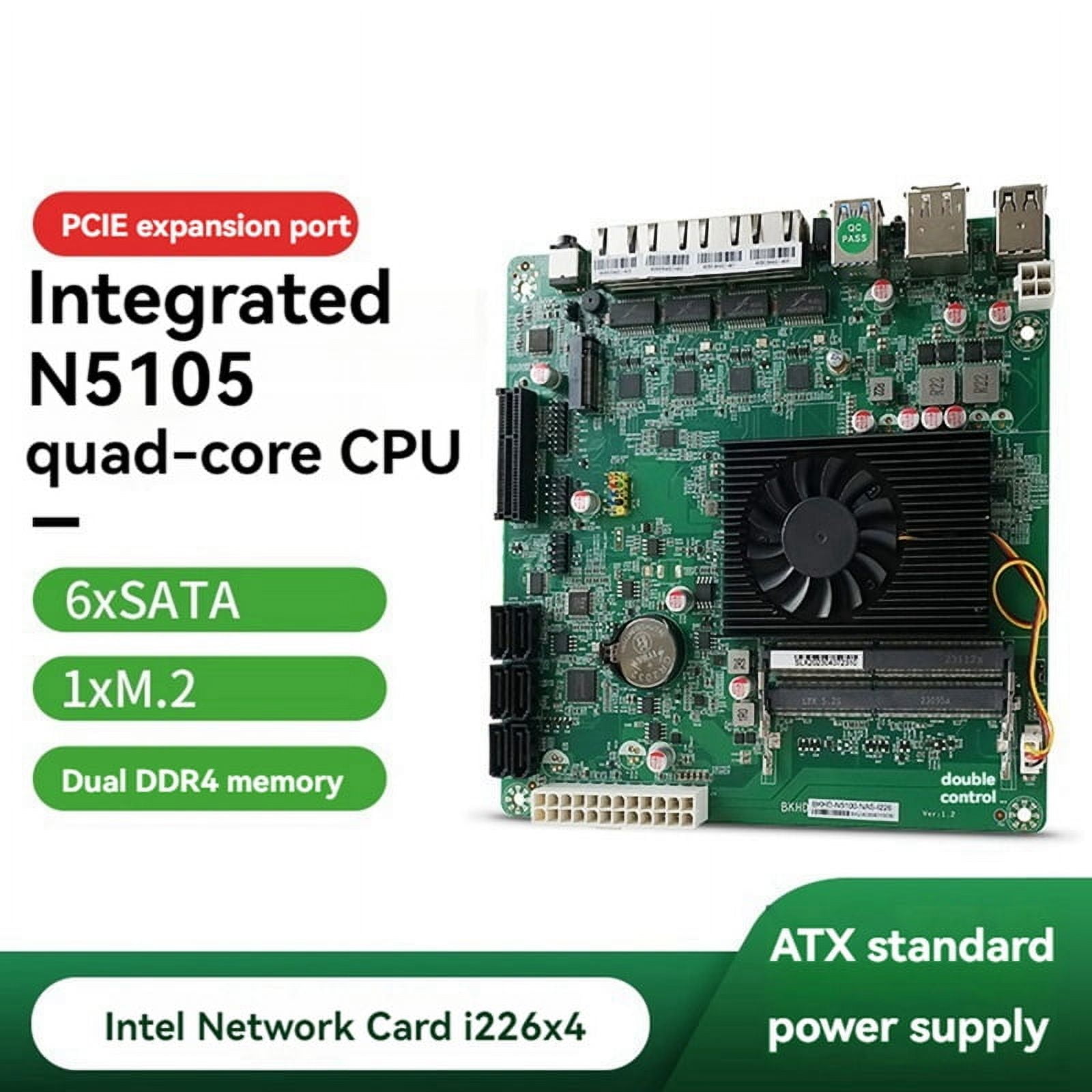 N5105 Motherboard for NAS System Soft Routers N5105 ITX Motherboards ...