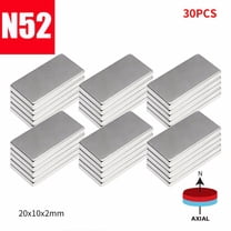 Gustave 2-Pack 1.6 x 1.6 x 0.8 Inch Neodymium Block Magnet Super Strong ...