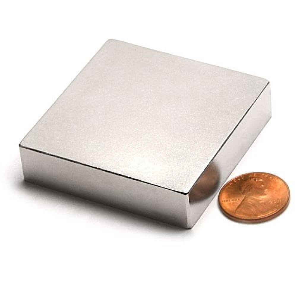 N52 Super Strong Neodymium Block Magnet 2x2x1/2” Flat NdFeB Rare Earth ...