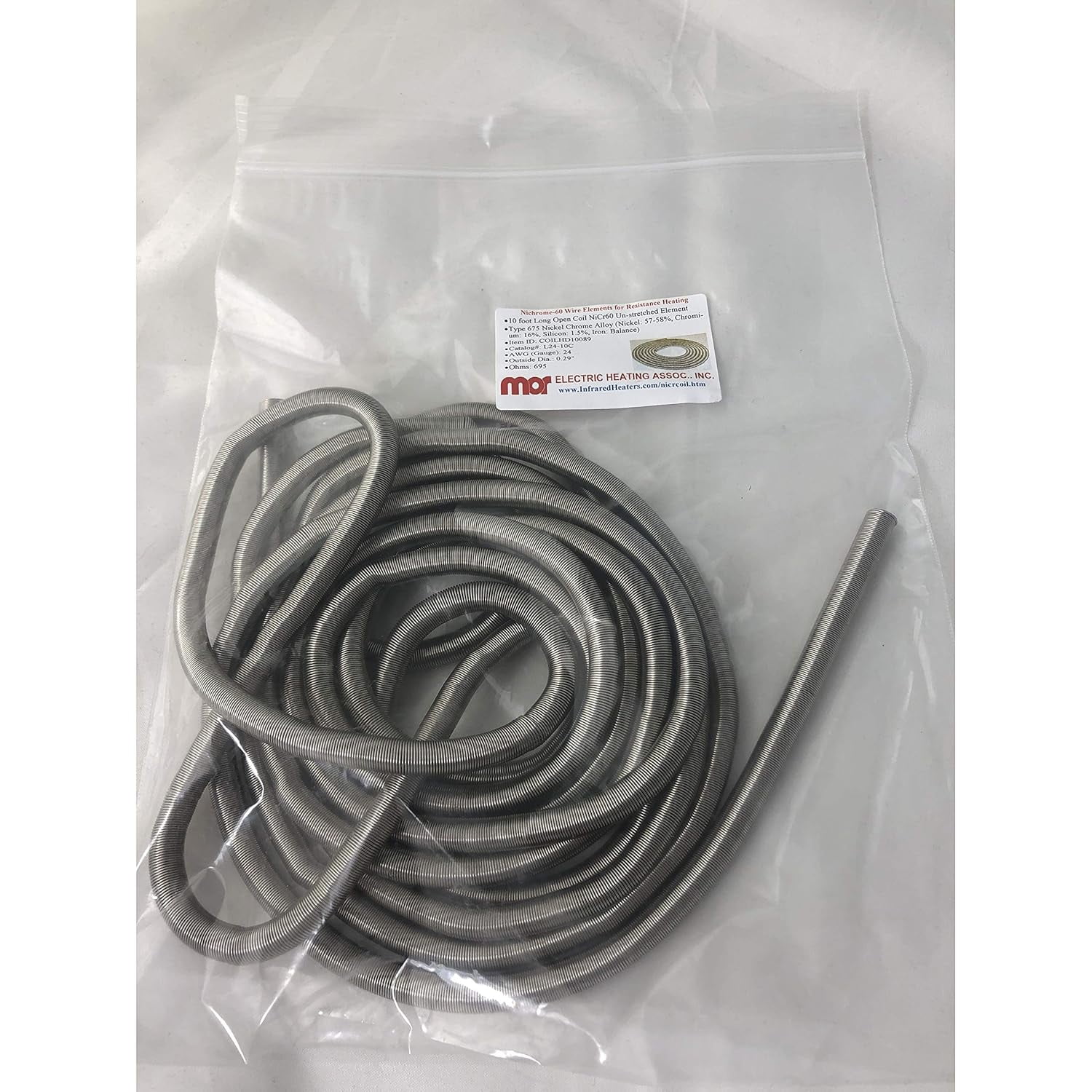 N6 .25ID 10ft Nichrome Open Coil Wire - Walmart.com