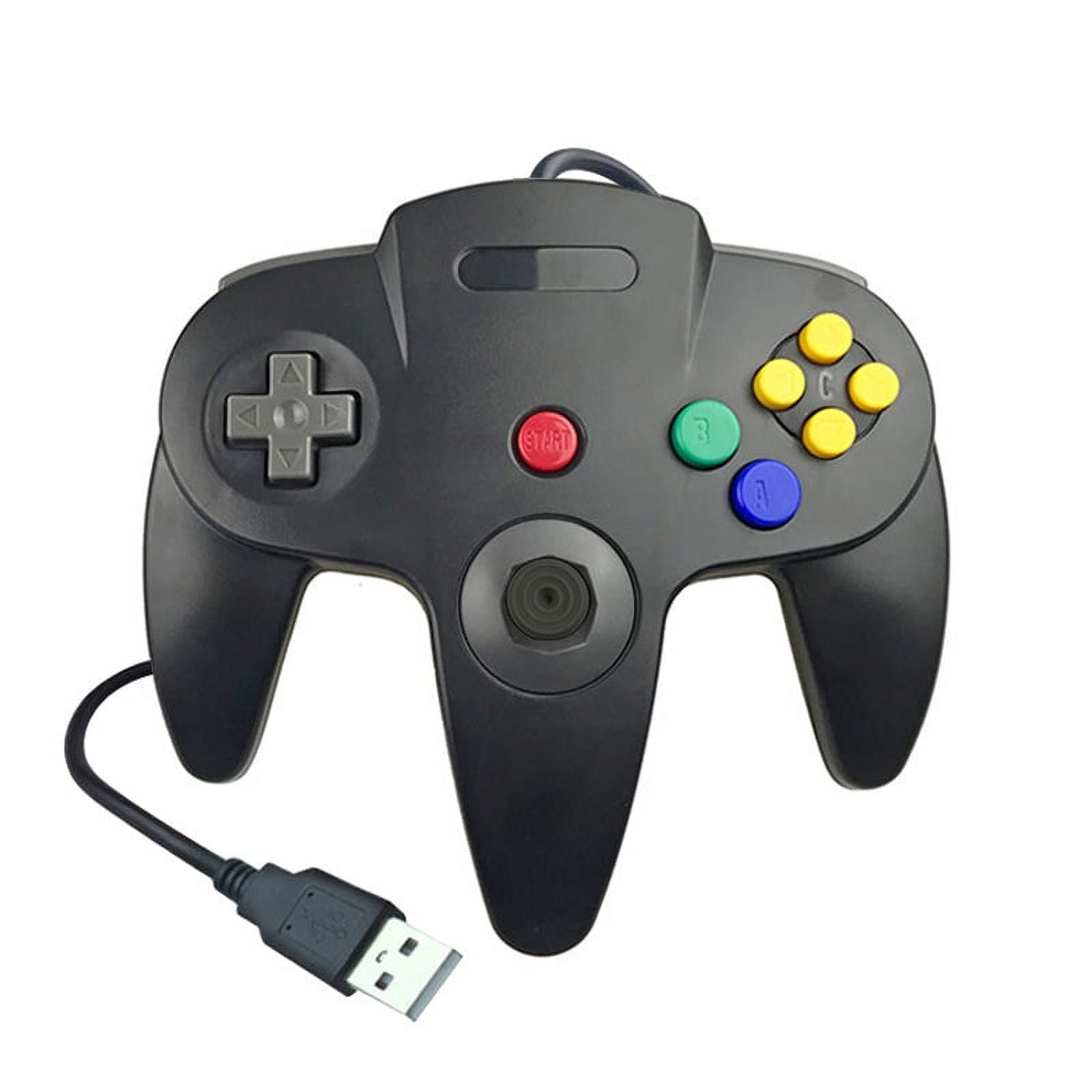N64 Controller Classic USB Wired Remote Gamepad Gaming Joystick ...