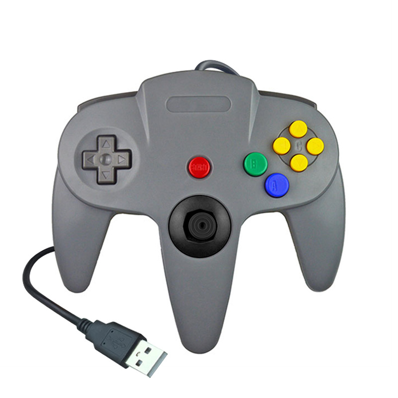 N64 Controller Classic USB Wired Remote Gamepad Gaming Joystick ...