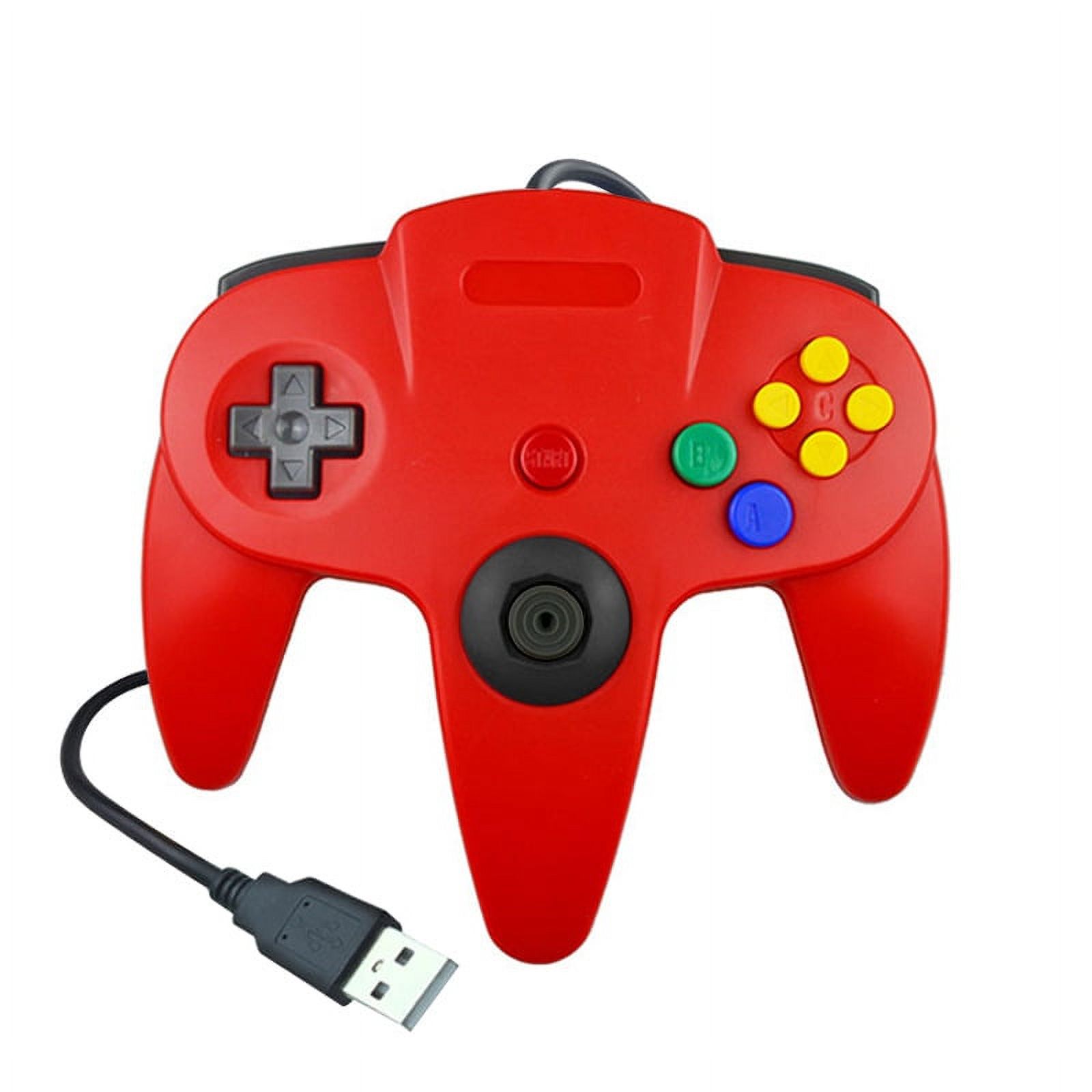 N64 Controller Classic USB Wired Remote Gamepad Gaming Joystick ...