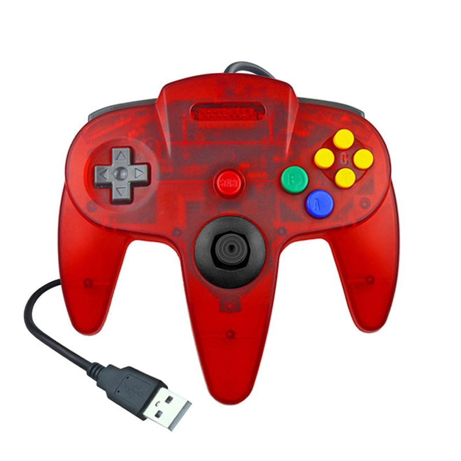 N64 Controller Classic USB Wired Remote Gamepad Gaming Joystick ...