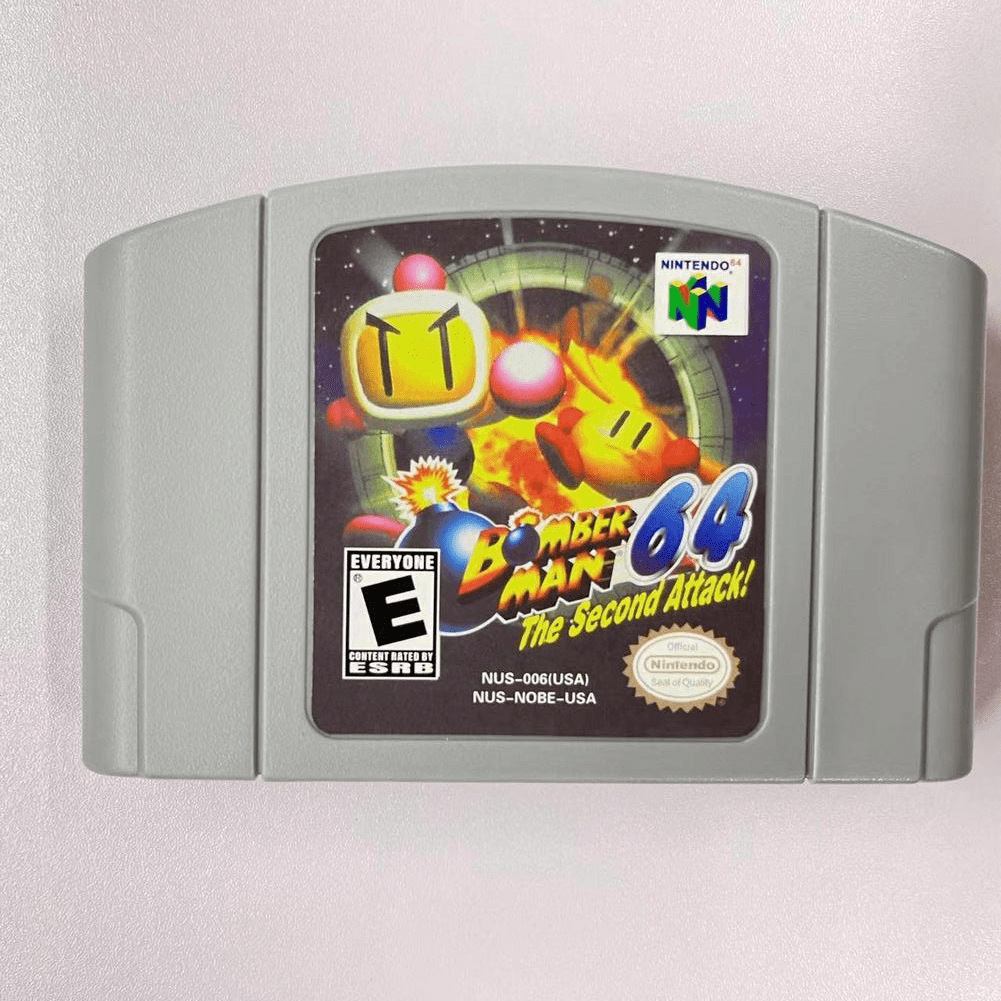 N64 Game Bomberman 64: The Second Attack Games Cartridge Card for 64 ...