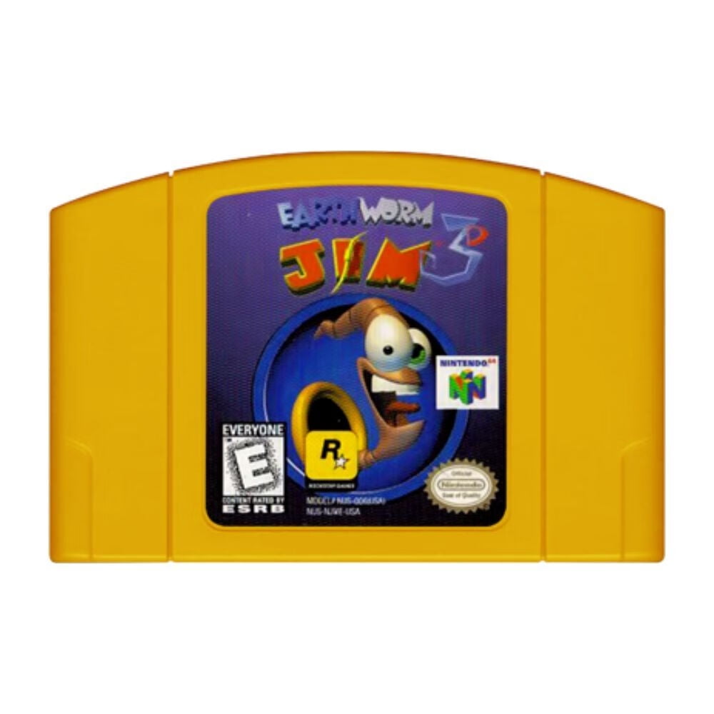 N64 Game Cartridges: Earthworm Jim 3D US Version, Game Card for N64 ...